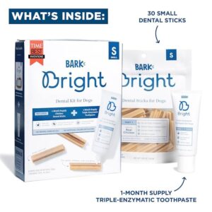 BARK Bright Small Dental Kit for Dogs, 7.71 oz., Count of 30