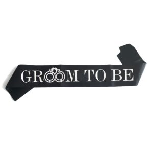 groom to be sash, stag night engagement celebration party supplies favors decors, funny future groom bachelor sash, wedding gift from groomsmen, bride or best man