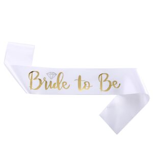 Bride to Be Sash, Bachelorette Party Sash Bachelorette Party Decorations Party Favors Accessories (Gold)