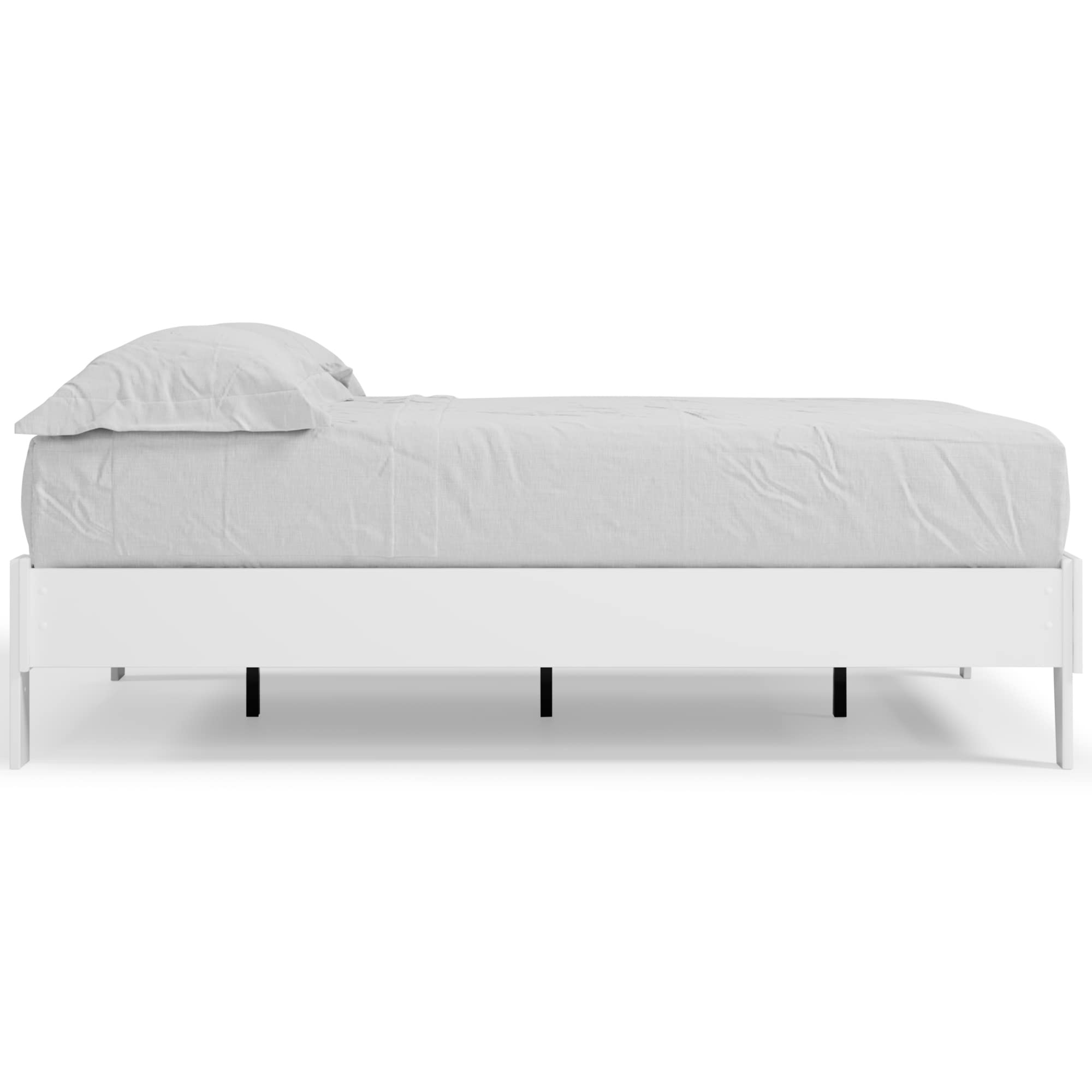 Signature Design by Ashley Piperton Modern Casual Youth Platform Bed Frame, Full, White