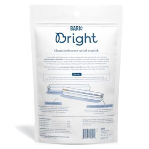 BARK Bright Dental Sticks for Large Dogs Chews, 12.2 oz., Count of 15