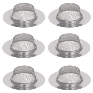 juvielich stainless steel sink strainer-2.76" diameter rim mesh strainer small fine mesh perfect for kitchen sink/bathroom bathtub wash basin floor drain balcony drain hole hair catcher 2pcs