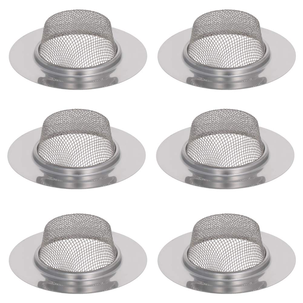 Juvielich Stainless Steel Sink Strainer-2.76" Diameter Rim Mesh Strainer Small Fine Mesh Perfect for Kitchen Sink/Bathroom Bathtub Wash Basin Floor Drain Balcony Drain Hole Hair Catcher 2Pcs