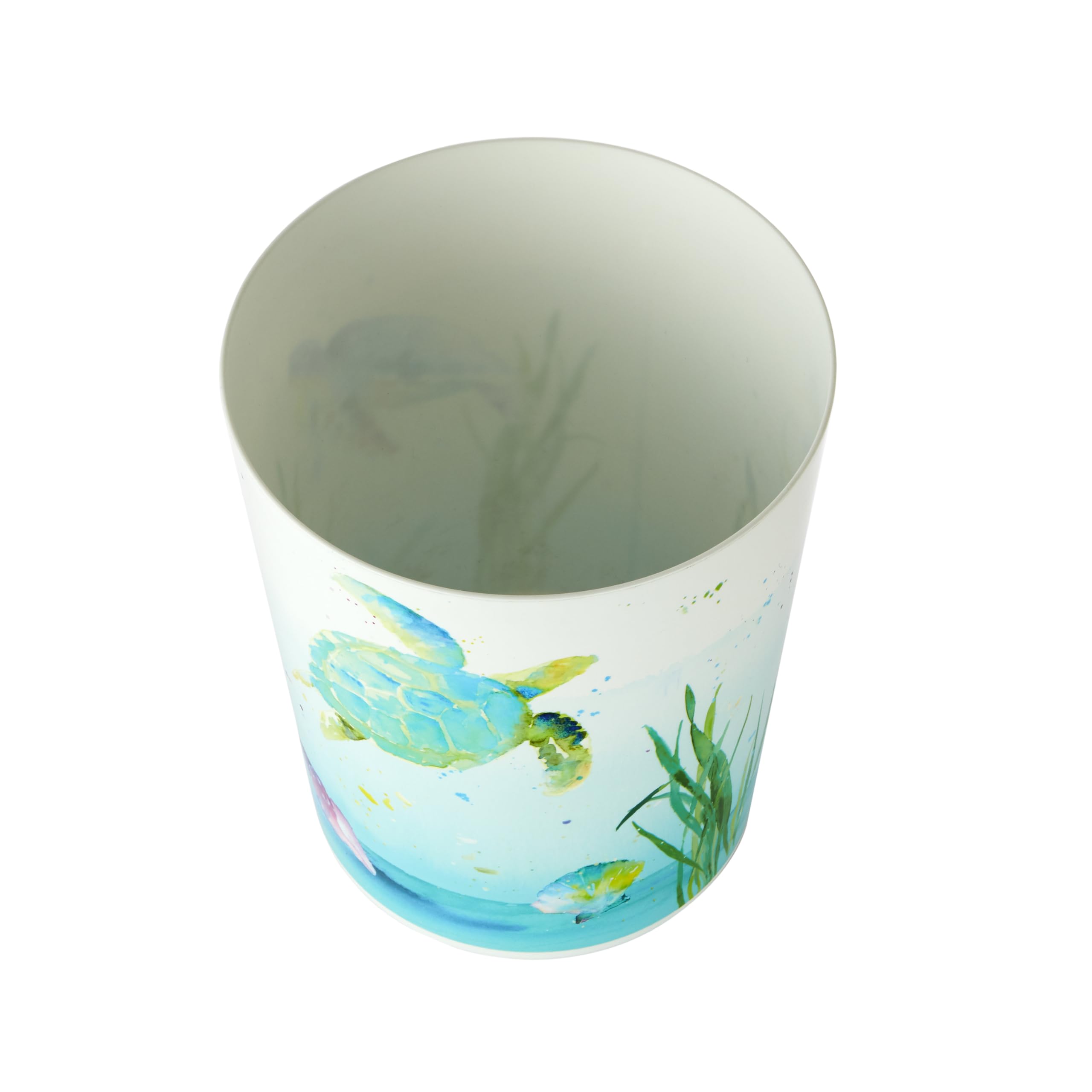 SKL HOME by Saturday Knight Ltd. Watercolor Ocean Wastebasket, Multi