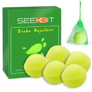 seekbit snake away repellent for outdoors indoor, snake repellent for yard lawn garden camping fishing for repelling snakes rats and other pests (5pack)