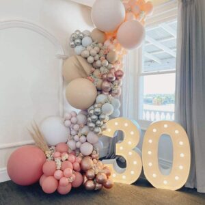 Dusty Pink 18 Inch Big Balloons 18in Dusty Rose Latex Balloons for Baby Shower Birthday Party Decorations 10pcs