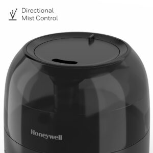 Honeywell Mini Cool Mist humidifier, Easy to Fill and Clean, humidifier for small Bedroom, Kids Rooms, or office. Ultra Quiet Operation and Auto Shut-Off - Black, HUL525B