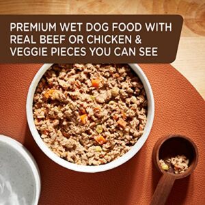 Rachael Ray Nutrish Premium Pate Wet Dog Food, Chicken and Beef Variety Pack, 13 Ounce Cans (Pack of 12)