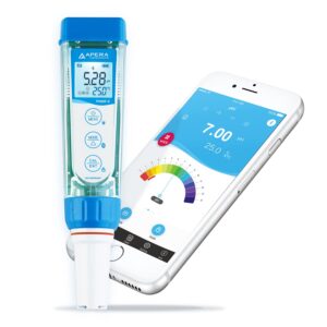 apera instruments ph60f-z smart bluetooth ph tester with flat sensor powered by zentest mobile app