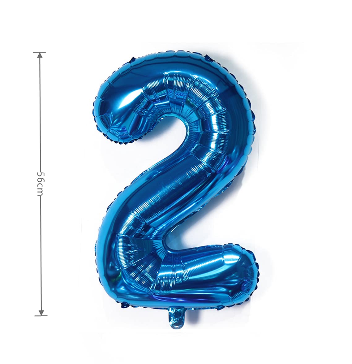 YPSelected 32 Inch Large Foil Helium Number Balloon Birthday Wedding Party 0-9 (Blue, 2)