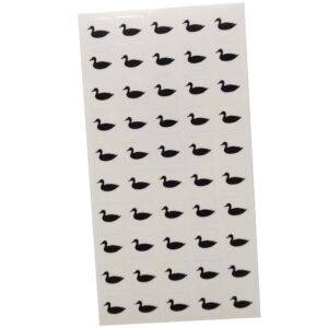 duck food choice stickers for place cards- meal stickers (clear with black icon) by savor the memories