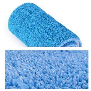 YOQXHY 10 Pack Spray Mop Replacement Pads, (16.5x5.5 Inch) Microfiber Wet Dry Floor Mops Refills Reusable for Home & Commercial,(Blue)