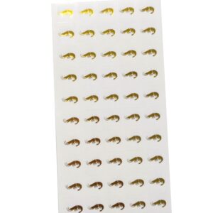 shrimp food choice stickers for place cards- meal stickers (clear with gold icon) by savor the memories