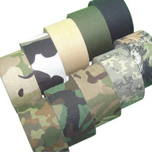 homeemoh 5cm x 5m Self Adhesive Protective Camouflage Tape, Camo Wrap Waterproof Tape Stretch Bandage Duct Tape for Outdoor Camping,CP