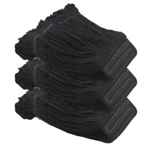 klhb-yf loop-end commercial mop head, heavy duty mop head replacement,6 inch universal headband,black mop head replacement for home, industrial and commercial use