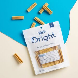 BARK Bright Dental Sticks for Small Dogs Chews, 5.82 oz., Count of 30