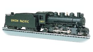 bachmann trains - prairie 2-6-2 steam locomotive with smoke & operating headlight - u.p.® #1837 - ho scale