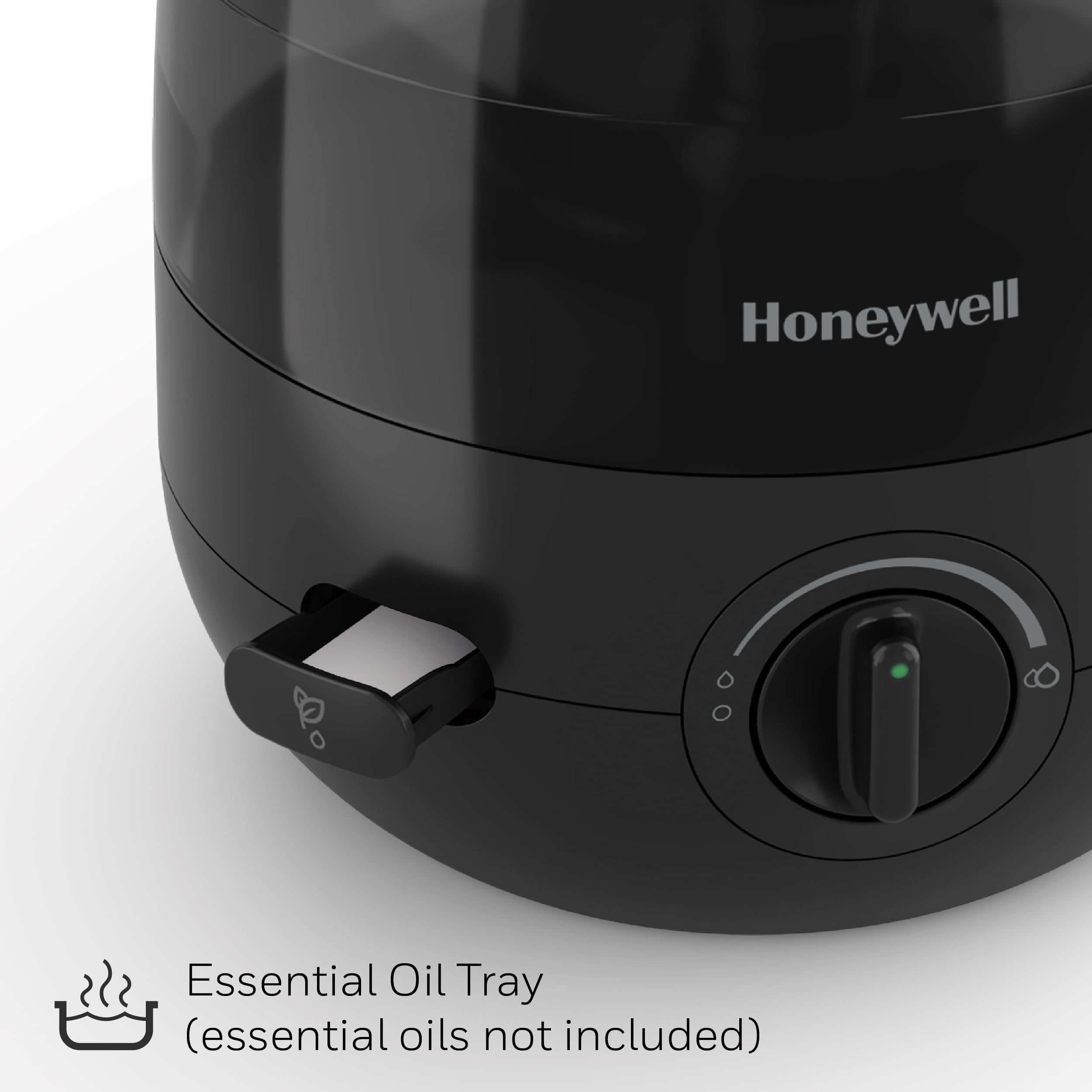 Honeywell Mini Cool Mist humidifier, Easy to Fill and Clean, humidifier for small Bedroom, Kids Rooms, or office. Ultra Quiet Operation and Auto Shut-Off - Black, HUL525B