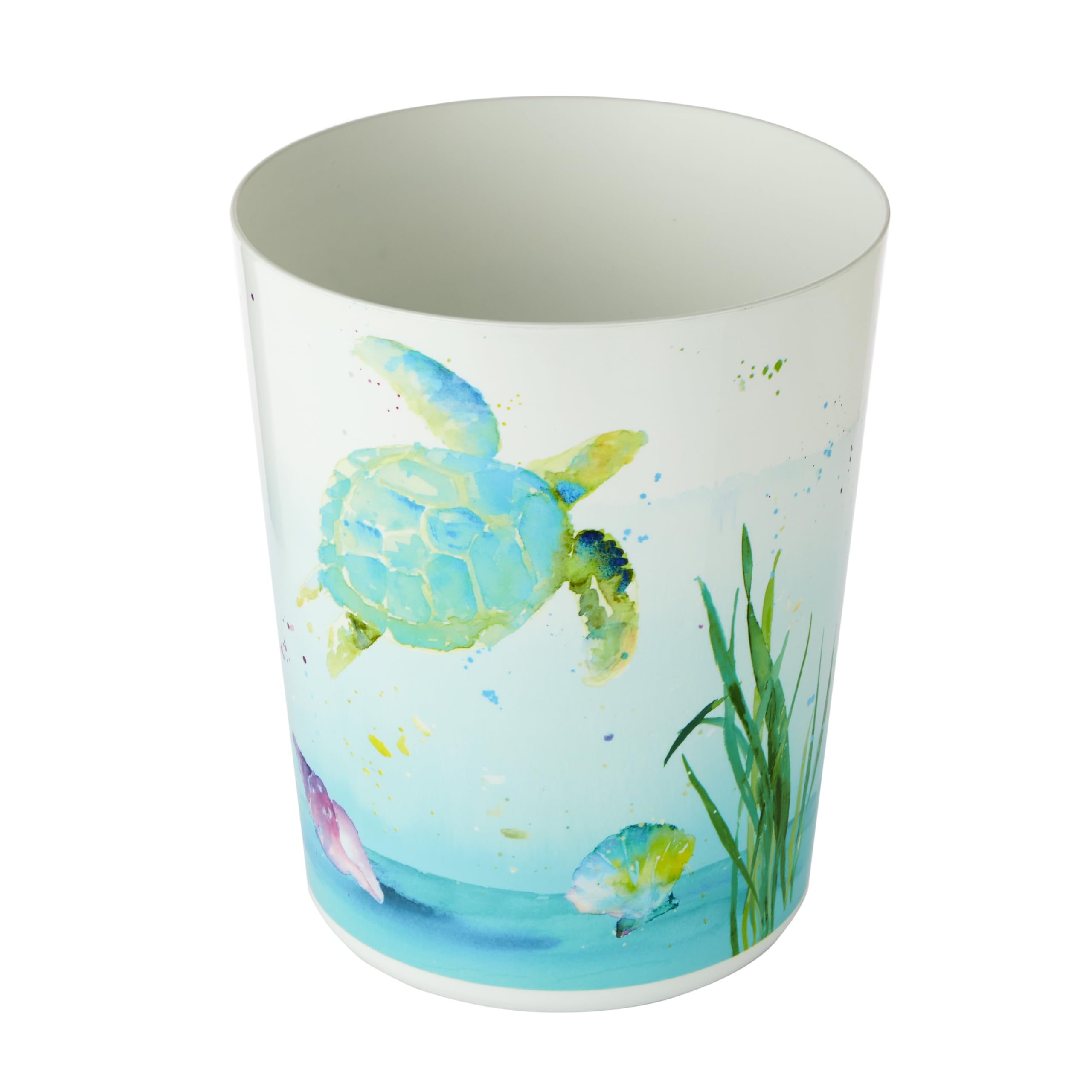 SKL HOME by Saturday Knight Ltd. Watercolor Ocean Wastebasket, Multi