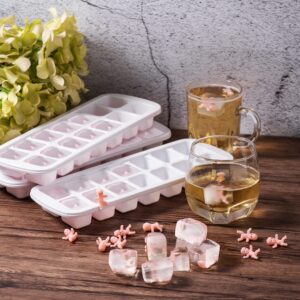 ZJJZGYXINTAI My Water Broke Baby Shower Game with 80 Mini Plastic Babies, 3 Ice Cube Trays and 1 Sign, Used for Baby Shower Games, White