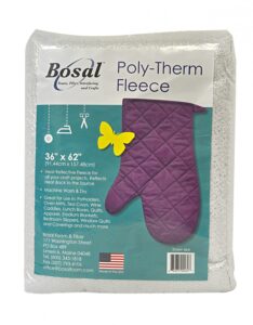 fields bosal poly-therm fleece 36 inch x 62 inch heat reflective fleece - pattern not included - stabilizer only m421.14