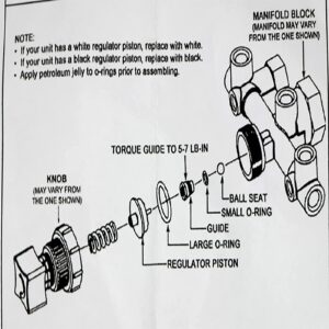 Air Compressor Regulator Manifold Repair 105-0004 Kit For Sanborn Coleman Powermate parts