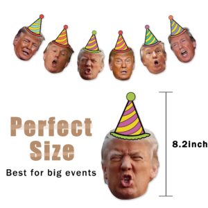 Donald Trump Face Birthday Garland, Funny Trump Portrait Bday Party Decor, Birthday Party Banner for Trump Fan