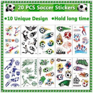 Soccer Party Favors Set 80 PCS Soccer Toys Whistle Fidget Spinner Silicone Bracelet Tattoo Stickers Eraser Keychains for Soccer Theme Birthday Party Goodie Bags Fillers Sports Party Supplies