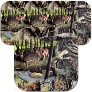 Havercamp Next Camo 7" Deer Plates (24 pack)! 24 Hunting Camo Square Dessert Plates. Great for Hunter Themed Party, Camouflage Motif, Birthdays, Graduations, Outdoor Family Picnic.