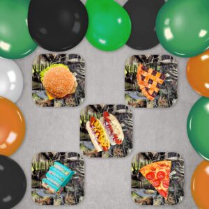 Havercamp Next Camo 7" Deer Plates (24 pack)! 24 Hunting Camo Square Dessert Plates. Great for Hunter Themed Party, Camouflage Motif, Birthdays, Graduations, Outdoor Family Picnic.