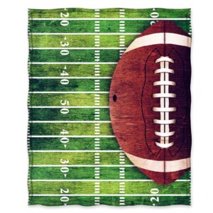 Jekeno Football Gifts Blanket for Boys Teens Girls, Sport Gifts for Adult Kids, Christmas Birthday Valentines Day Football Accessories Decor Gifts for Age 2-10 Year Old