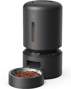 petlibro automatic cat feeder, automatic dog feeder with freshness preservation, 5l timed cat feeders for dry food, up to 6 meals per day, granary pet feeder for cats/dogs