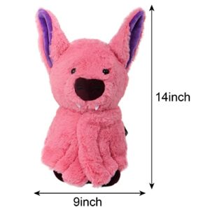 JOYIN 14 Inches Pink Realistic Bat Plush Halloween Bat Soft Hugging Plushie Pillow Decor Squishy Toy Stuffed Animal for Birthdays, Christmas and Present Idea