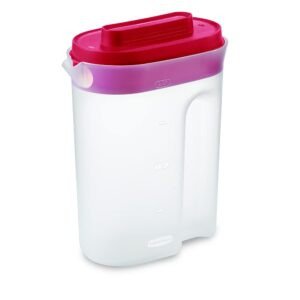 rubbermaid® compact™ pitcher, plastic pitcher with lid, 2 quart