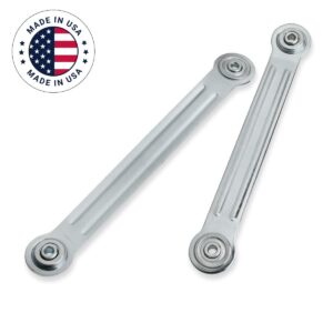 4/Pack Glider Bearing Arm Brackets Replacement Patio Glider Parts Rocker 10" Overall Length, 8-5/8" from Hole to Hole (10 Inch)