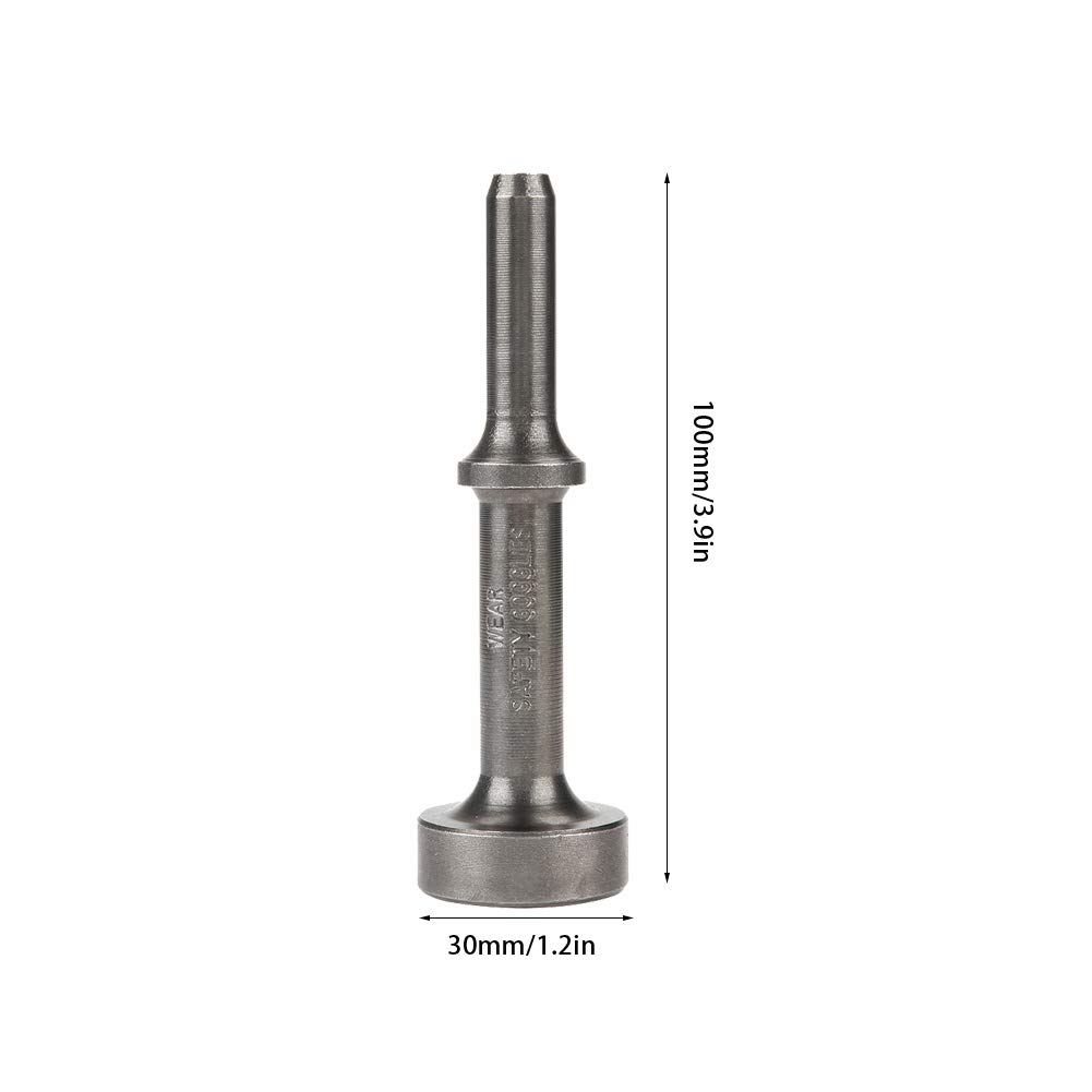 Pneumatic Air Hammer Bit, Extended Smoothing Hammer Bit, Special Alloy Steel Pneumatic Drifts for Metals Wood(100mm)