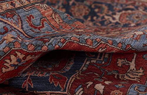 Momeni Afshar Polyester Area Rug, Red, 10' X 14'