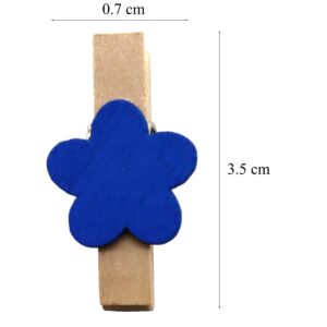 EastyGold Photo Clips Peg Pins Paper Clamp Hanging Spring Flowers Clips Clothespins Wooden Mini Laundry Clothes Natural Wood Push Pins 50 Pack 35mm for Craft Decoration