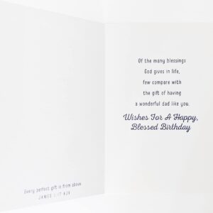 Greeting Card For A Wonderful Dad Religious Christian Happy Birthday Of The Many Blessings God Gives In Life Few Compare With You