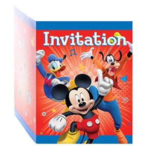 Unique Mickey Birthday Party Supplies Bundle Set includes Party Invitations with Envelopes - 24 Count