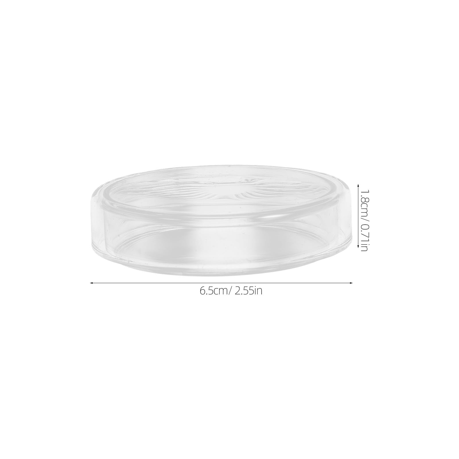 Baluue 5Pcs Glass Petri Dishes Container, 60mm High Borosilicate Glass Cell Culture Dishes Lab Supplies Glass Petri Dishes with Lid for Lab Science Experiment