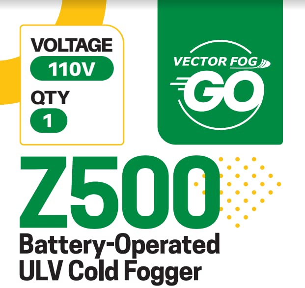 Vectorfog GO-Z500 Battery Powered (110V) Fogging Mosquito, Bug and Insect ULV Fogger Machine - Home and Commercial Yard Sprayer for Mosquitoes - Cordless Mist Foggers for Mold and Insecticide - 2.5L