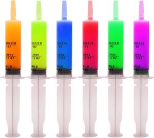 joyin pack of 25 plastic syringes 60ml 2 oz easy-grip caps reusable container tubes with individually wrapped & caps