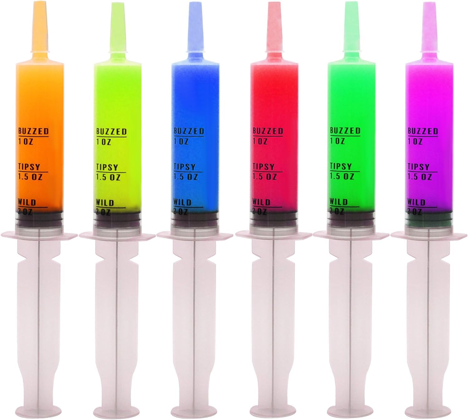 JOYIN Pack of 25 Plastic Syringes 60ml 2 oz Easy-Grip Caps Reusable Container Tubes with Individually Wrapped & Caps