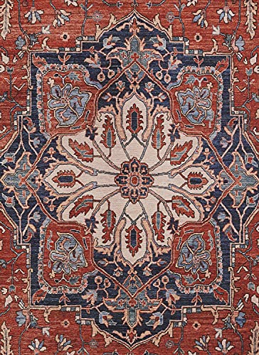 Momeni Afshar Polyester Area Rug, Red, 10' X 14'