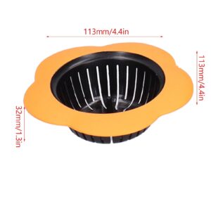 4Pcs Silicone Kitchen Sink Strainer, Hair Catcher Silicone Shower Drain Covers Kitchen Drain Filter Basket Pouring Strainers for Bathroom Bathtub and Kitchen, 4.4" Diameter