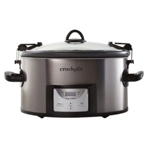 crock pot 7 quart nonstick ceramic coating cook and easy programmable design