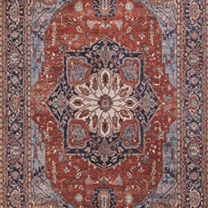 Momeni Afshar Polyester Area Rug, Red, 10' X 14'