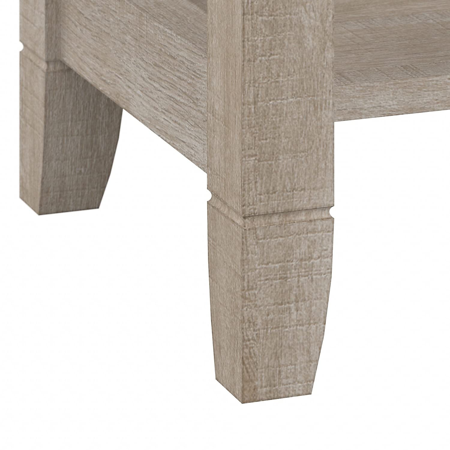 Bush Furniture Key West Small Corner Desk in Washed Gray