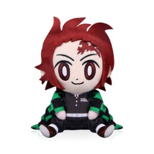 linkom plush dolls tanjiro nezuko zenitsu sitting cute toys cushion pillows gift collection for kids fans (20cm/7.87inch, kamado tanjiro)